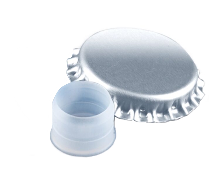 Crown cap D 29 with bidule - silver | Shop Zupan d.o.o.